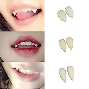 3 Pairs of Festival Custom Cosplay Werewolf Dentures Vampire Teeth for Costume Ball Halloween Theme Party Props1