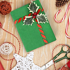 FEPITO 100 Sheets Green Christmas Tissue Paper Gift Wrapping for Xmas Wrapping Presents, Crafts(14 x 20 Inch)