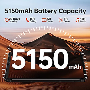 OUKITEL RT3 Rugged Android 12 Tablet, 8 Inch Waterproof-Tablet, Octa Core 7GB+64GB 1TB Expandable,5150mAh Battery Industrial Tablet PC, 16+8MP Camera, IP68&IP69K Tablets, 4G Dual SIM/5G WiFi/BT5.3/GPS