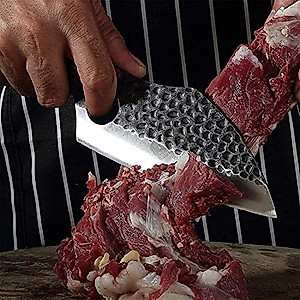 Hand Forged Serbian Chef Knife Boning Knife High Carbon Cleaver Knife Kitchen Knives