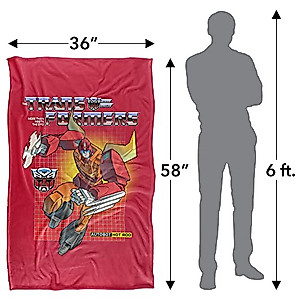 Transformers Hot Rod Silky Touch Super Soft Throw Blanket 36" x 58"