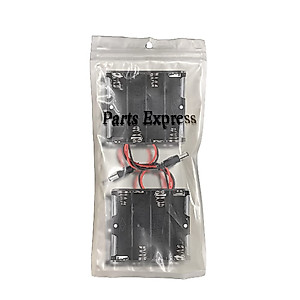 BlastCase 4xAA Battery Holder to DC Barrel Jack Connector for Arduino(pack of 2)