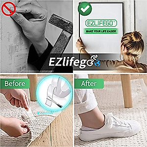 EZlifego Double Sided Tape Heavy Duty, Extra Large & Tough Nano Mounting Tape, Multipurpose Adhesive Tape Picture Hanging Strips, Removable Sticky Poster Tape for Walls Decor Carpet Tape(Clear,16.5FT)