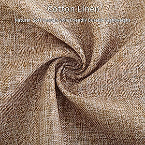 Tosewever Decorative Linen Table Runner Farmhouse Style Tabletop Collection 14 x 72 Inches Table Runners for Everyday Dining Wedding Party Holiday Home Decor (14" x 72", Light Coffee/Straight)