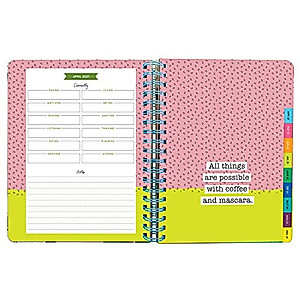Rise and Shine 17-Month Large Planner AUG 2020-DEC 2021 (Pipsticks+Workman)