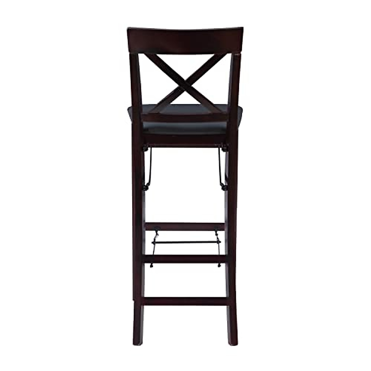 Linon Triena X Back Folding Bar Stool, Brown