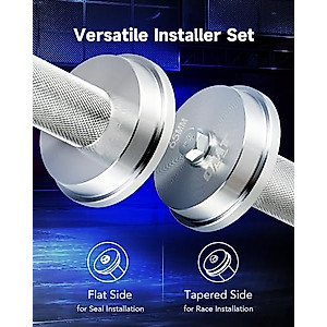 Orion Motor Tech Bearing Press Kit, 10pc Bearing Race and Seal Driver Set with Seal Driver and 9 Bearing Adapters, Seal Installer Bearing Driver Kit for Bearing Installation, with Blue Case