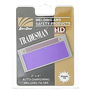 ArcOne T240-10 Tradesman Horizontal Auto-Darkening Filter for Welding Helmets, 2 x 4.25 x 0.2"