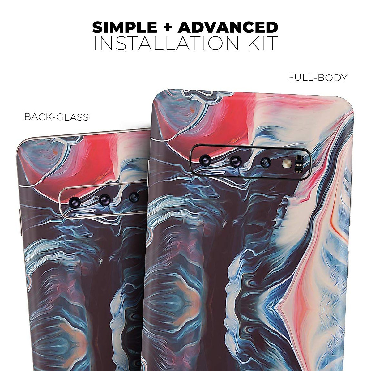 DesignSkinz Liquid Abstract Paint Remix V23 Protective Vinyl Decal Wrap Skin Cover Compatible with The Samsung Galaxy S20 (Screen Trim & Back Glass Skin)