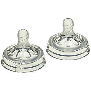Philips Avent Natural Baby Bottle Nipple, Newborn 0M+, 2pk, SCF651/23