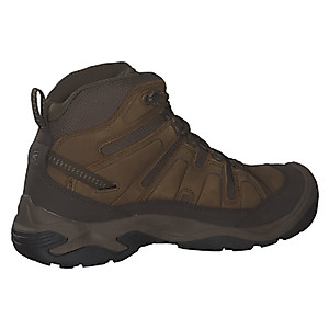 KEEN Men's Circadia Mid Height Comfortable Waterproof Hiking Boots, Bison/Brindle, 9.5