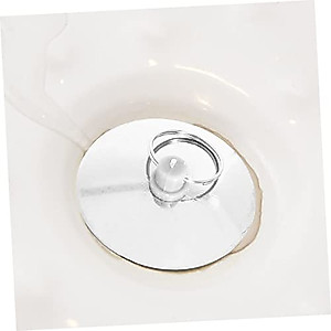 SOESFOUFU 9 Pcs Sink Stopper Bathtub Accessories Bathtub Drain Stoppers Hard Case with Foam Hotel Bathtub Clog Tool Kitchen Drains Stopper Bath Tub Accessories Water Stopper Silver Rubber