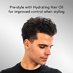 BluMaan Hydrating Hair Oil - Designed for Dry, Frizzy, Straight, or Curly Hair - 100% Natural Men's Hair Strengthening Oil - 60 ml / 2.0 oz