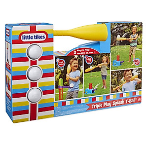 Little Tikes 3-in-1 Triple Splash T-Ball Set with 3 Balls