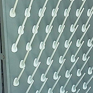 Leblett 2 Pack Laboratory Drying Rack 27/52 Pegs Wall Mounted/Desktop Detachable Drying Draining Rack Cleaning Equipment Frames (52Pegs)