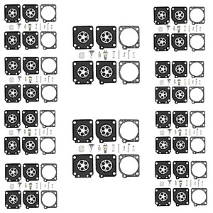YOFMOO Pack of 10 Carburetor Rebuild Kit Compatible for Stihl Husqvarna Zama C1Q-S109A S124 S124A S125 S126 S126A S127 S127A S128 S128A S129 S134 S135
