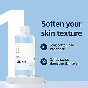 ROUND LAB 1025 Dokdo Toner 6.76 Fl Oz, Oil Control and Reduces Excess Sebum, Gentle Exfoliating Facial Toner, Deep Sea Water for Moisturization, Soft Finish Without Stickiness, Korean Skin Care