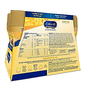 Enfamil NeuroPro Ready to Feed Baby Formula, Ready to Use, Brain and Immune Support with DHA, Iron and Prebiotics, Non-GMO, 8 Fl Oz, 4 Count (Pack of 6), Total 24 bottles