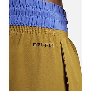 Nike Sportswear NSW Women's Woven Sports Utility Mid-Rise Cargo Pants, Golden Moss/Medium Blue, S Regular US