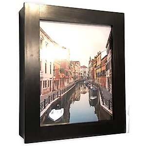 Flip Frame - 21" Espresso Medicine Cabinet, Wall Storage Desk, Over Toilet Cabinet, Spice Organizer