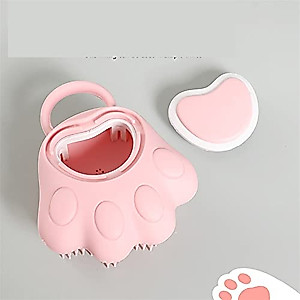 INGVY Dry Brushing Body Brush Shower Brush Fast Foaming Silicone Scrubbing Artifact Full Body Massage Brush Bathroom (Color : Pink)