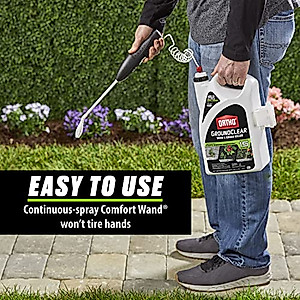 Ortho GroundClear Weed & Grass Killer Ready-to-Use - Grass Weed Killer Spray, Use in Landscape Beds, Around Vegetable Gardens, on Patios & More, Broadleaf Weed Killer, See Results in 15 Minutes, 1 gal