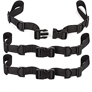 3 Pack Backpack Chest Straps, Heavy Duty Adjustable Universal Backpack Sternum Strap Chest Belt with Quick Release Buckle for Hiking and Jogging