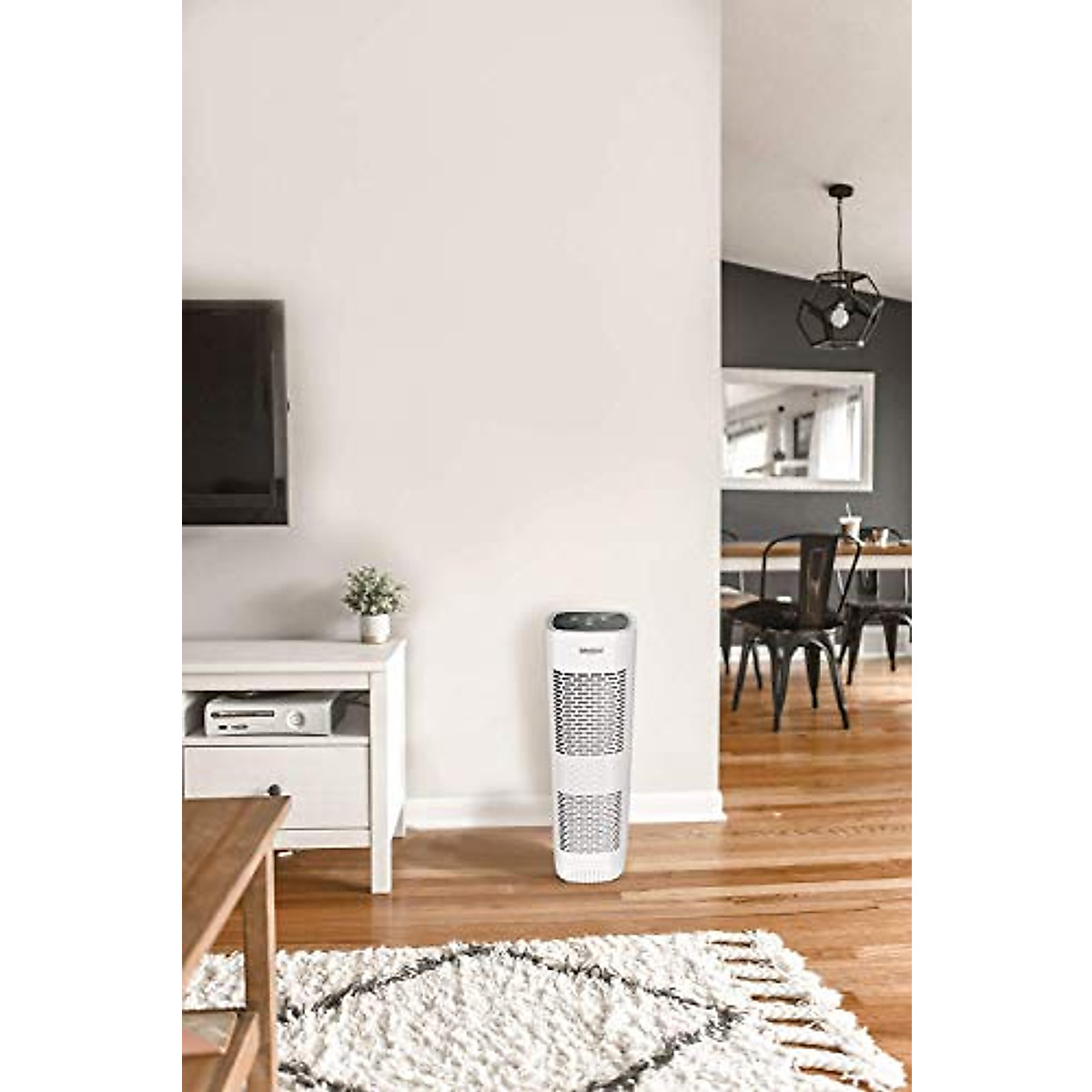 Whirlpool Whispure WPT80P True HEPA Air Purifier, Activated Carbon Advanced Anti-Bacteria, Ideal for Allergies, Odors, Pet Dander, Mold, Smoke, Smokers, and Germs, Large, White