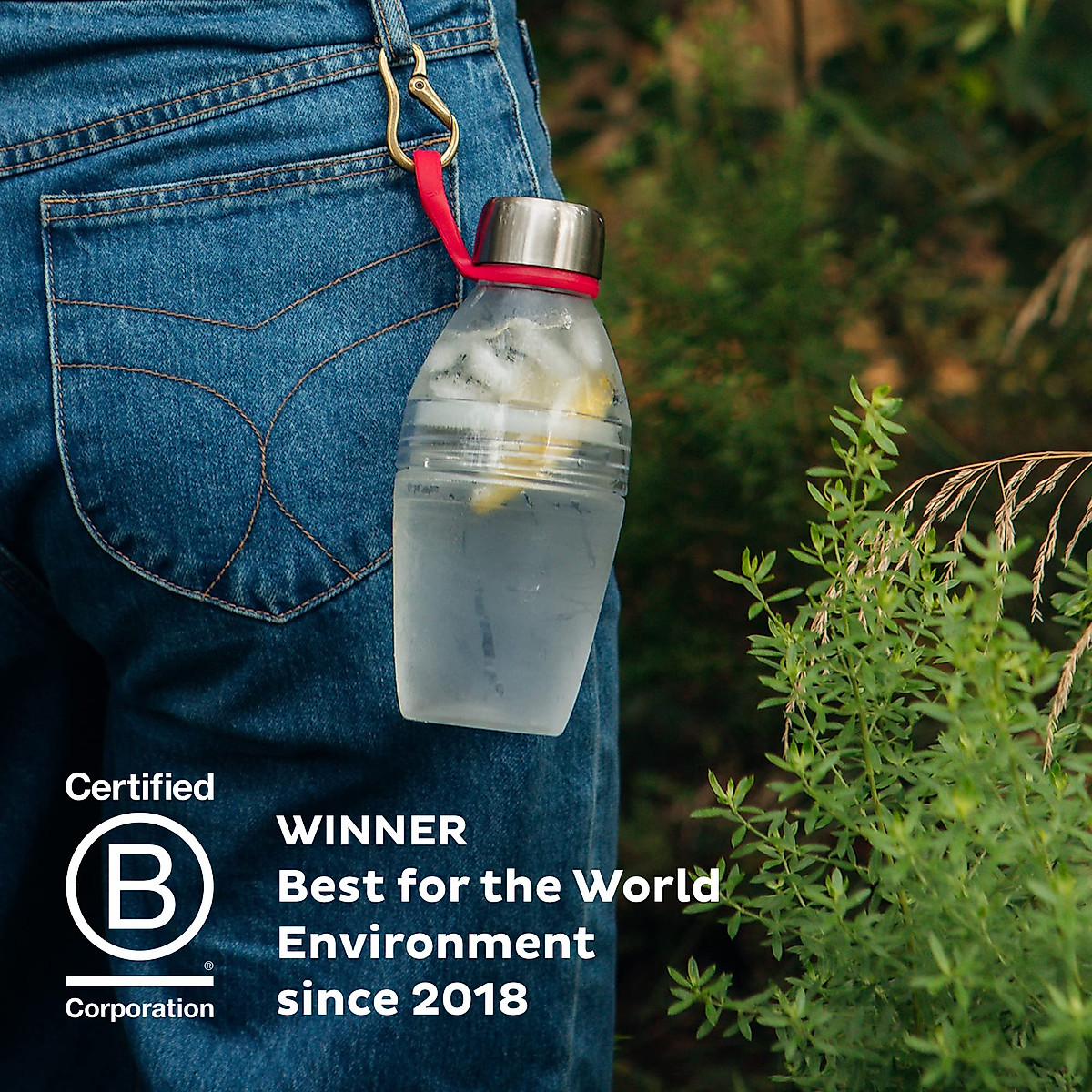 KeepCup Bottle - Lightweight Dual Opening with Steel Cap | 530ml - Cloud