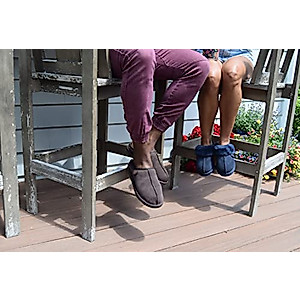 Fireside by Dearfoams Men's Grafton Genuine Shearling Water Resistant Indoor/Outdoor Clog