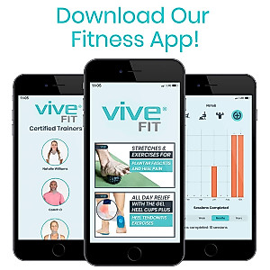 Vive Envelop Gel Heel Cups - Heel Cushion for Women, Men, Bone Spur, Plantar Fasciitis Support - Shoe Inserts Provide Foot Pain Relief