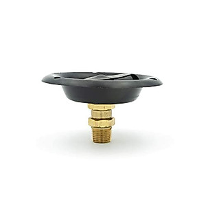 THETFORD|B&B Molders RV Replacement Parts and Accessories Camper City Water Inlet Fill Dish with Brass Check Valve Black PN 94219