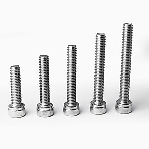 GUTEBANG M5 x 20mm 25mm 30mm 35mm 40mm Socket Head Cap Screws Bolts 304 Stainless Steel Hex Socket Screw, Metric Machine Fully Threaded, Assortment Kit 50PCS