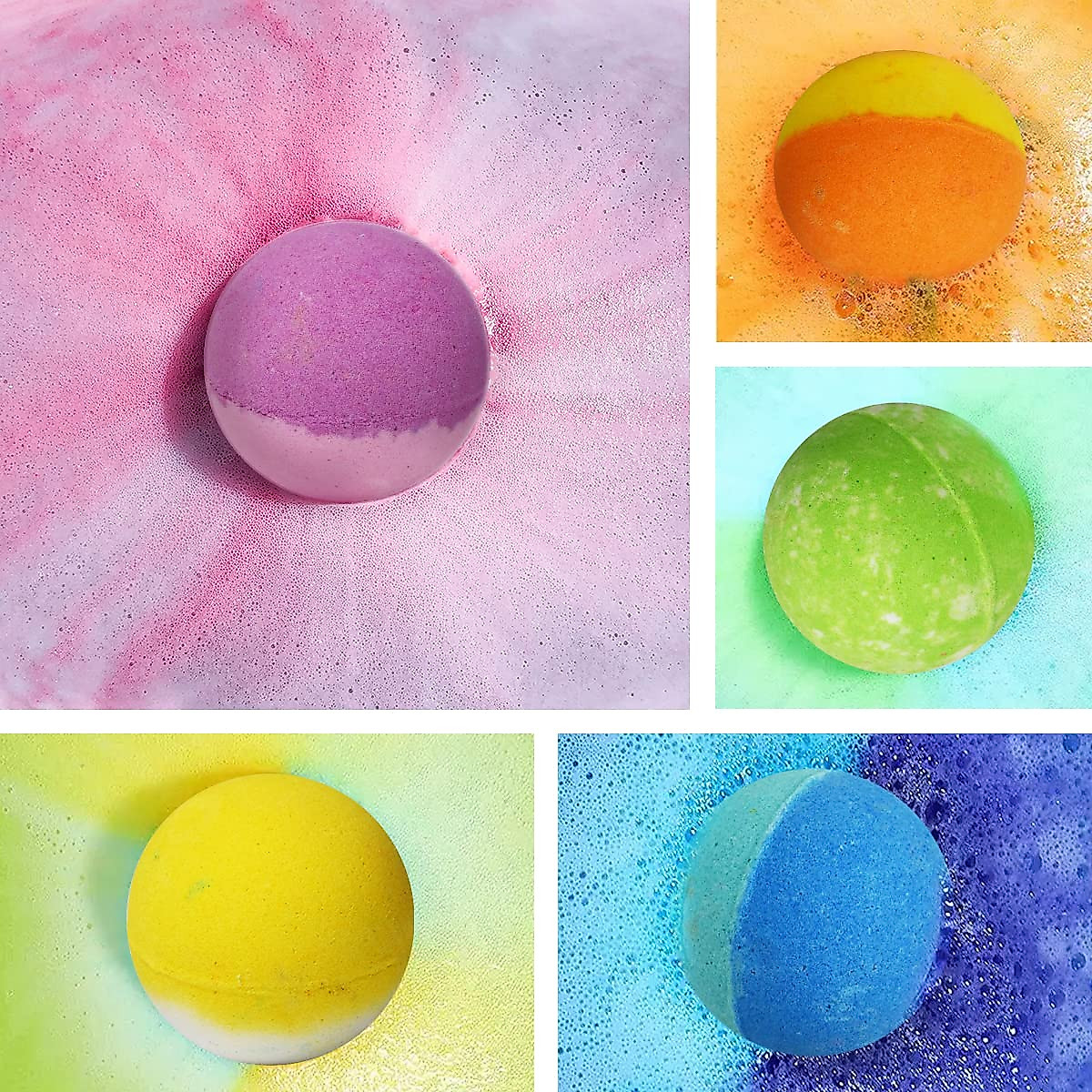 Bath Bombs for Kids with Surprise Inside, 9 Pack Pull-Back Cars Organic Rich Foam Color Bubble Set with 3 Multifunctional Vehicles, Gentle and Kids Safe for Boys Girls Birthday Christmas