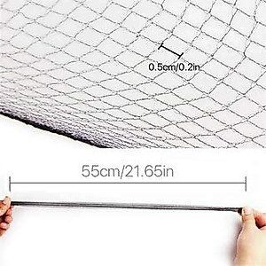 30Pcs Elastic Edge Mesh Invisible Hair Nets Hair Bun Holder for Ballet Dance (Blonde)