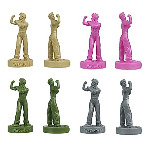 BMC Rosie The Riveter Plastic Figures - 12pc Statue Colors - Made in USA
