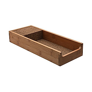 Knifedock - In-drawer Kitchen Knife Storage - The Cork Composite Material Never Dulls Your Blades. Great Gift for Any Chef! Enables you to Easily Store and Identify Your Knives At a Glance.