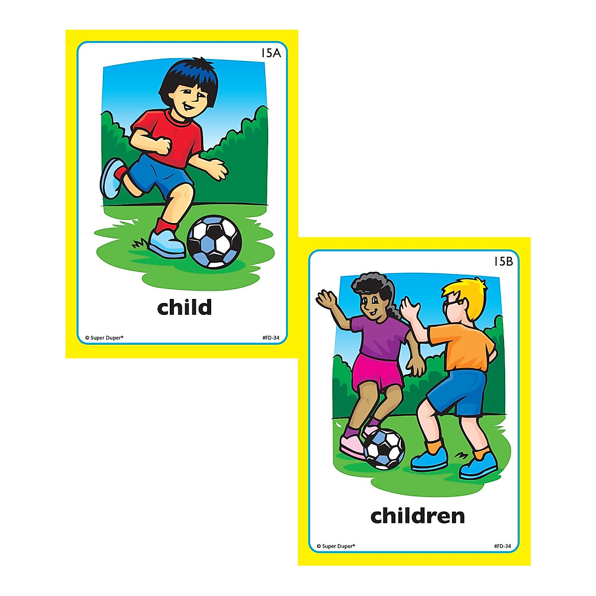 Super Duper Publications | Irregular Plurals Fun Deck Flash Cards | Educational Learning Resource for Children