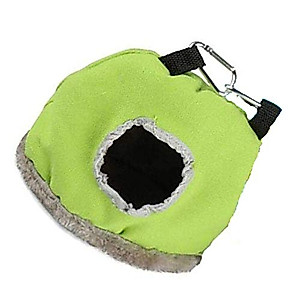 POPETPOP Cotton Winter Parrot Nest Warm Bird Hammock Hamster Hammock Small Pet Sleeping Bag Winetr Parrot Cave Pet House for Squirrel Hedgehog Budgies 11 x 10 x 5cm
