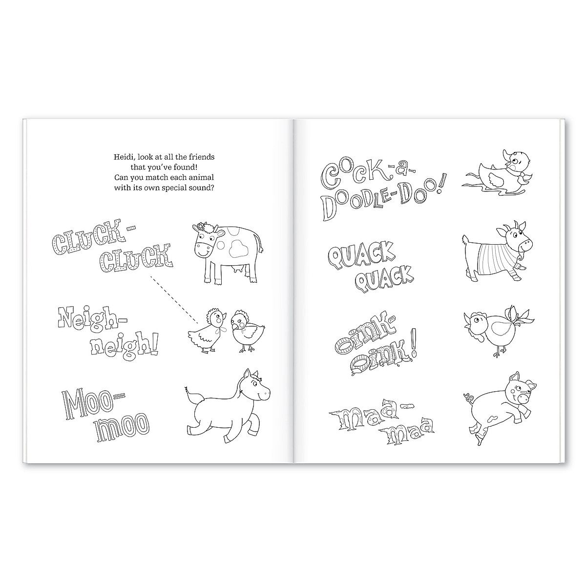 Personalized Coloring & Activity Book for Kids - I See Me! (Farm)