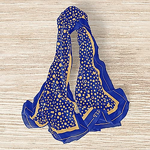 Bad Bananas BBGreek Sigma Gamma Rho Official Vendor - Crepe Shawl Scarf - Dots on Dots - SGRho - Sorority Paraphernalia