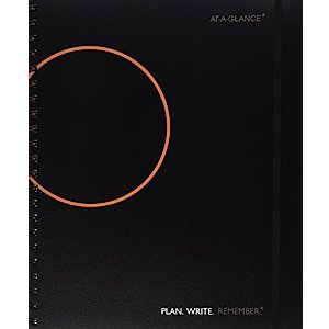 AT-A-GLANCE PLAN.WRITE.REMEMBER. 70620905 Planning Notebook with Reference Calendar, 9 3/16 x 11, Black