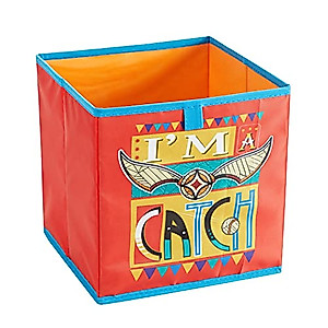 Harry Potter Collapsible Storage Cubby Unit and Bookshelf with 3 Collapsible Cubes