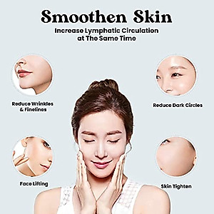 ROSELYNBOUTIQUE Gua Sha & Massage Stick Face Roller for Face - Certified Jade Natural Healing Crystal Self Care Gifts - Facial Skin Care Tools Relaxing Relieve Wrinkles (Green)