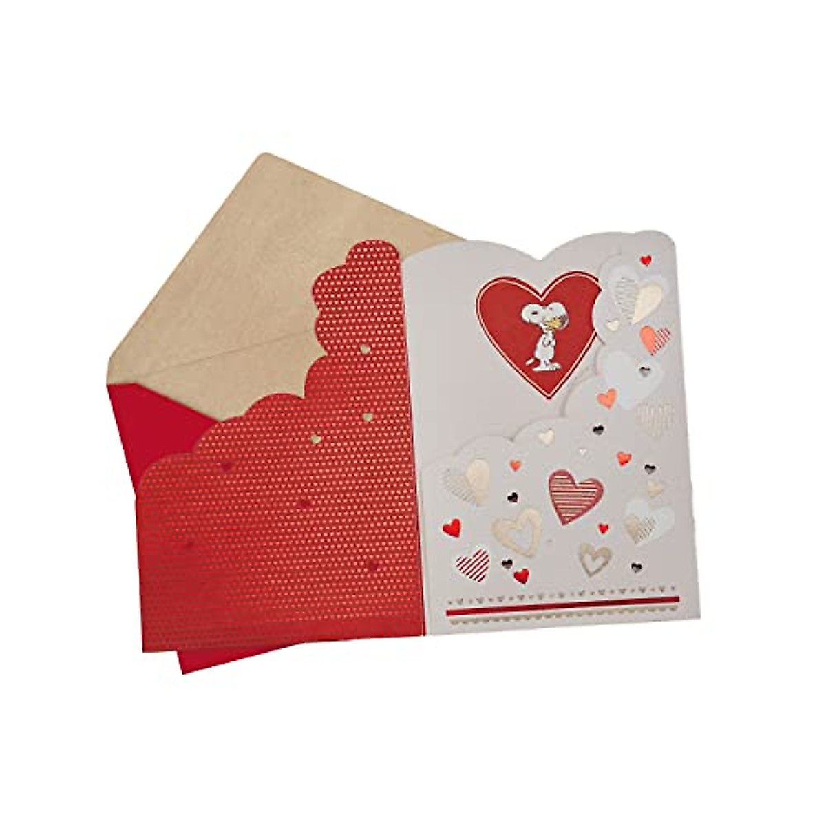 Hallmark Peanuts Valentine's Day Card (Snoopy Hugging Woodstock)