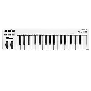MIDIPLUS AKM320L MIDI Keyboard Controller, white, 32-key