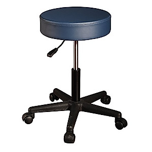 Master Massage Pneumatic Swivel/Rolling Massage Stool Royal Blue (D00161W)