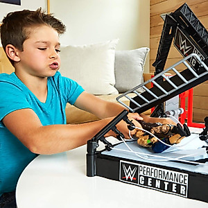 Mattel WWE Wrekkin’ Performance Center Playset with Gym, Breakable Accessories, Collapsible Scaffolding, Breakaway Sign, Collapsible Ring & Easy Reassembly