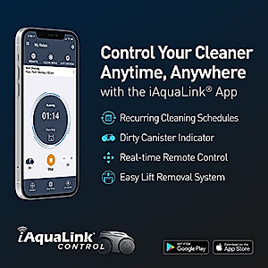 Polaris P965iQ Sport Robotic Pool Cleaner, Automatic Vacuum for InGround Pools up to 60ft, Smart App, WiFi, Amazon Alexa, 70ft Swivel Cable w/Strong Suction & Easy Access Filter Canister