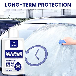 Car Glass Oil Film Remover Cleaner, Water Spot Remover for Auto and Home Eliminate Watermarks, Rain Stains, Bird Stains, Shellac, Oil Stains (2 Set)